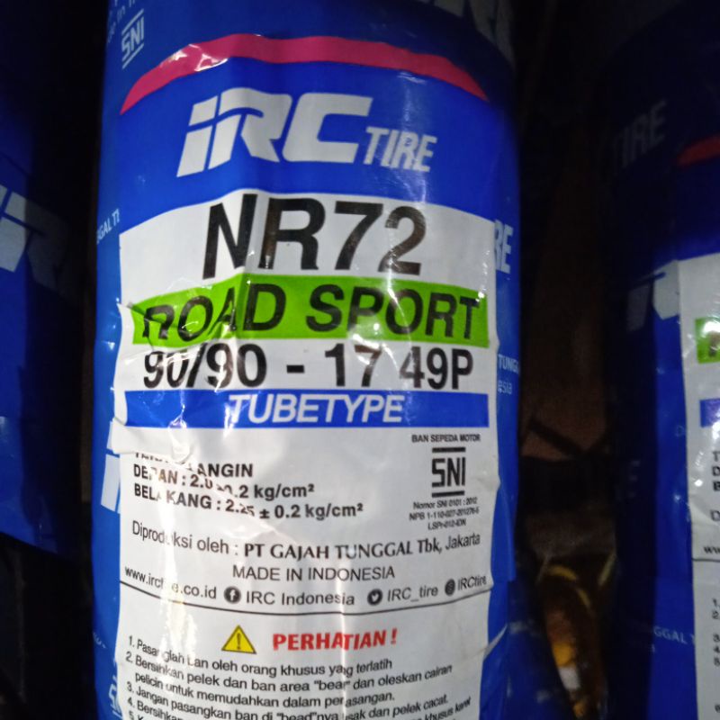 Jual Ban Luar Merk IRC 90/90-17 NR 72, Non Tubeless | Shopee Indonesia