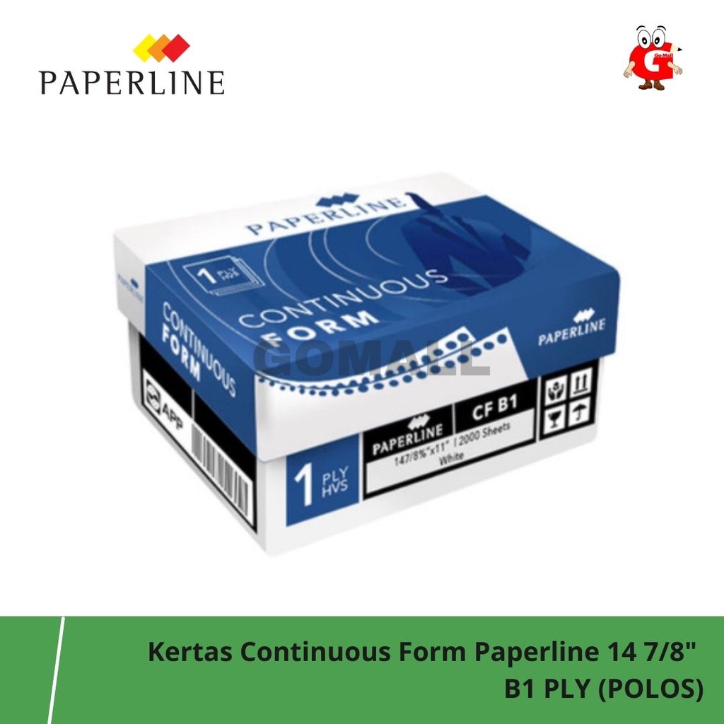 Jual Kertas Continuous Form Paperline 14 7/8" B1 PLY (POLOS| | Shopee ...