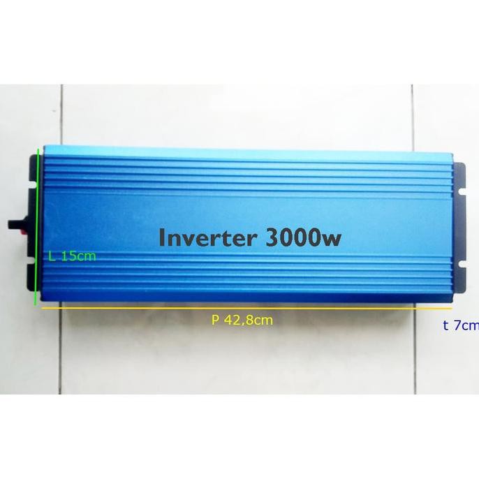 Jual 24Volt Inverter Real 3000W Pure Sine Wave 220V Lengkap Casing ...