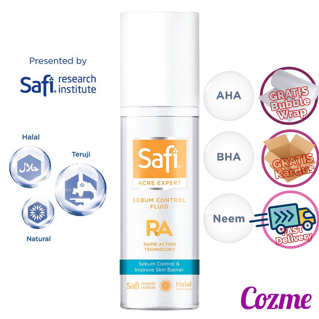 Jual SAFI Acne Expert Sebum Control Fluid 100mL | Shopee Indonesia