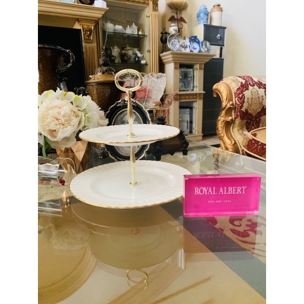 Jual Tier Cake Royal Albert Val’Dor 2 Susun Mewah Cantik | Shopee Indonesia