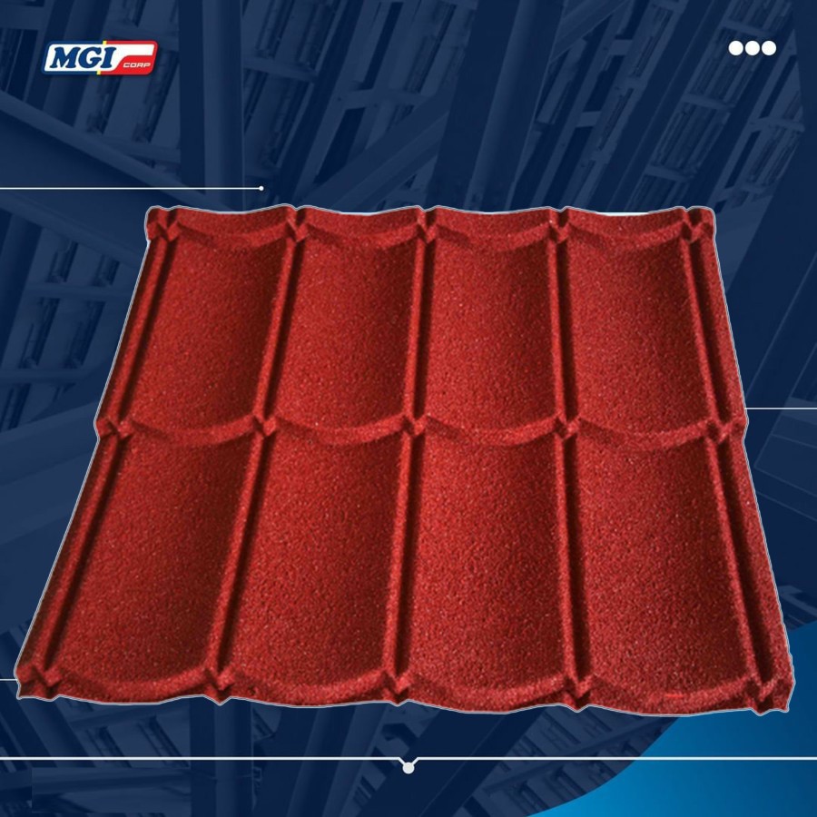 Jual Genteng Metal Pasir Merah/HIjau/Hitam 2 X 4 ( 80CM X 80CM ...