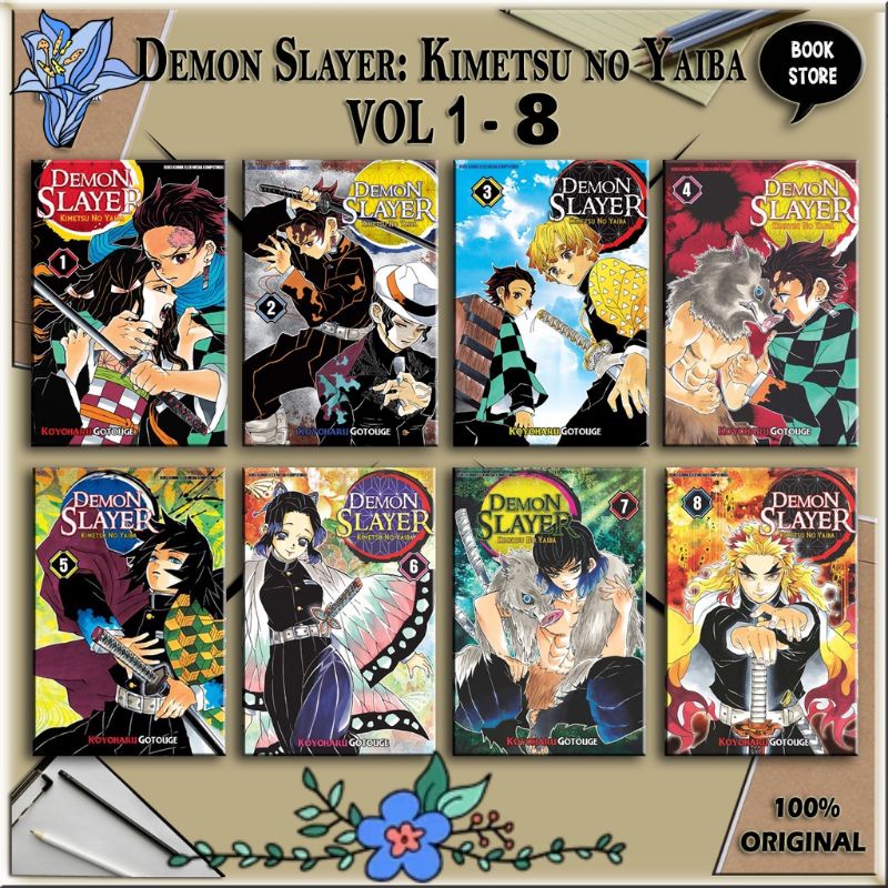 Jual Komik Demon Slayer Kimetsu No Yaiba Vol.1,2,3,4,5,6,7,8,9,10,11,12 ...