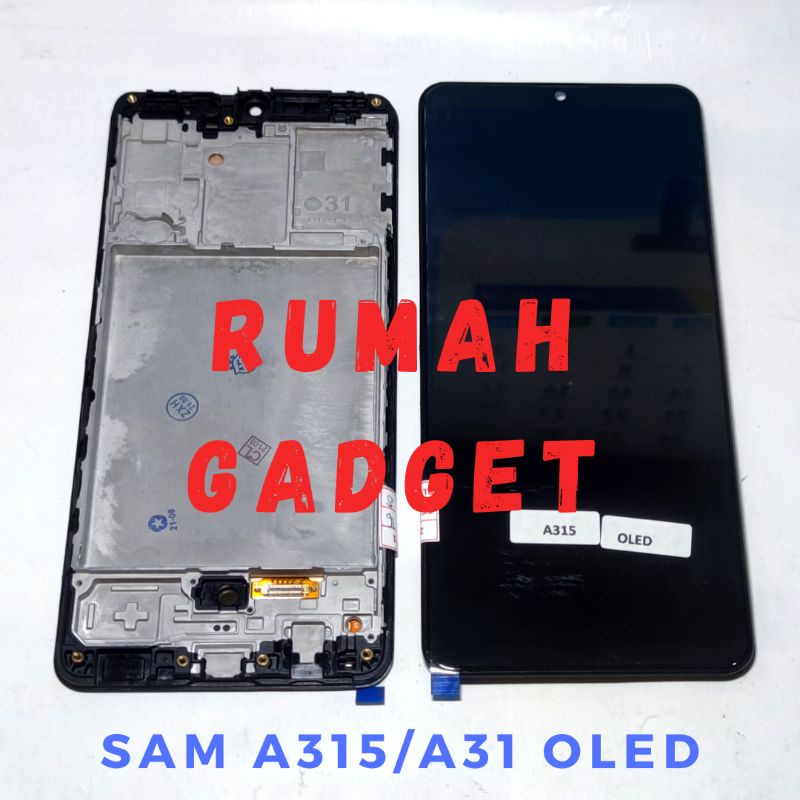 Jual LCD SAMSUNG A31/A315 FULL FRAME OLED FINGERPRINT OKE | Shopee Indonesia