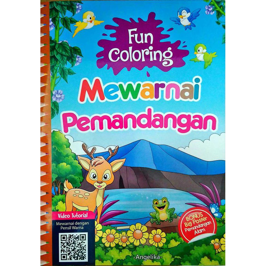 Jual FUN COLORING : MEWARNAI PEMANDANGAN (PLUS POSTER) | Shopee Indonesia