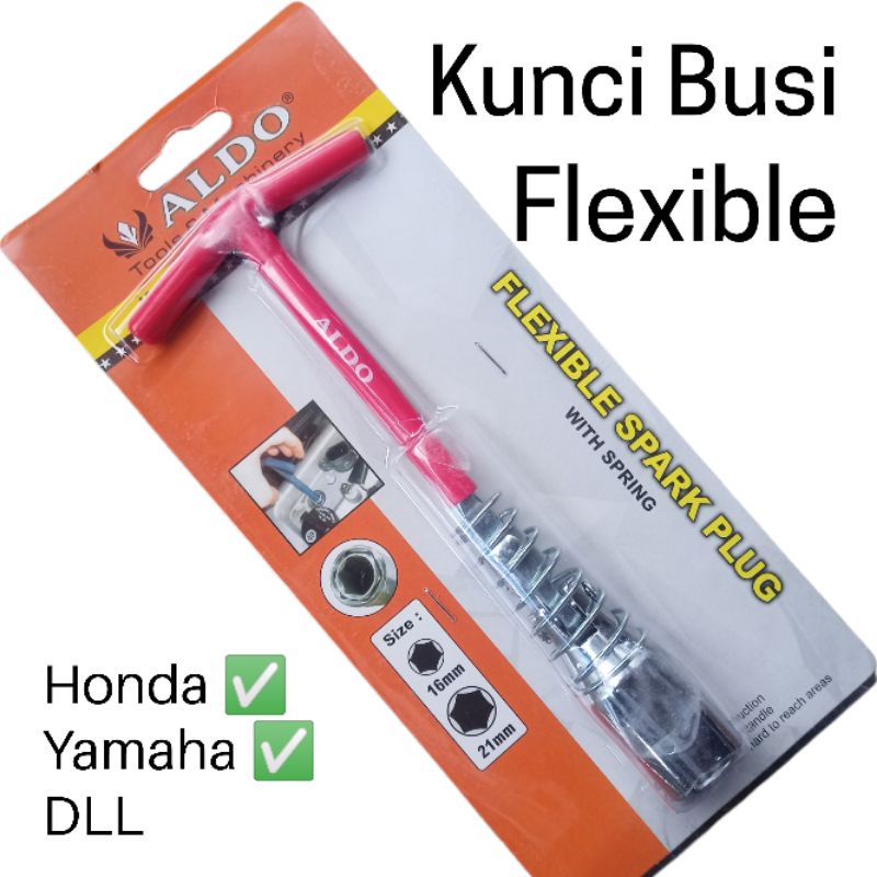 Jual Kunci Busi Flexible ALDO 2 IN 1 | 16 21 mm ( 16mm 21mm ) Fleksibel ...