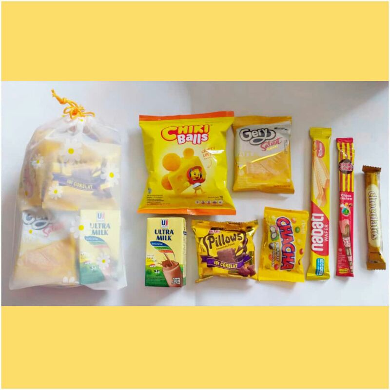 Jual PAKET SNACK ULANG TAHUN ANAK TEMA KUNING GOODIE BAG ULTAH ANAK ...