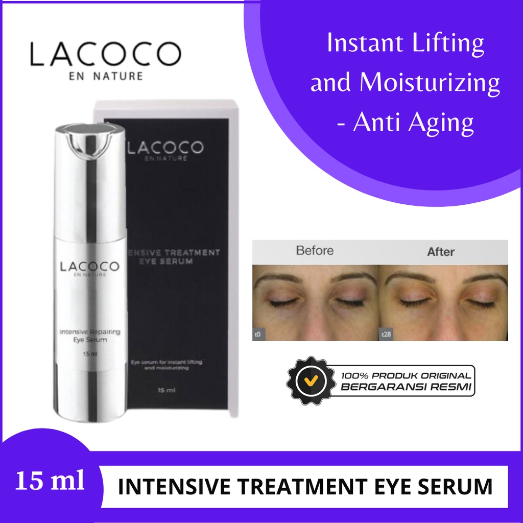 Jual LACOCO Intensive Treatment Eye Serum Pencerah Kelopak Mata Kurangi ...