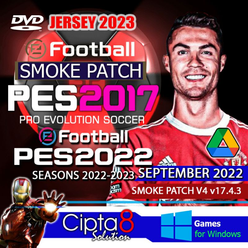 Jual PES 2017 + SMOKE PATCH V4 SEASON 2022-2023 PRO EVOLUTION SOCCER 2017 - GAME PC | Shopee ...