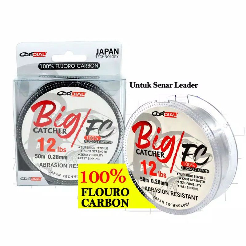 Jual Senar Leader Cordial Big Catcher FC | 100% Fluoro Carbon | Dasaran | Jigging | Casting ...