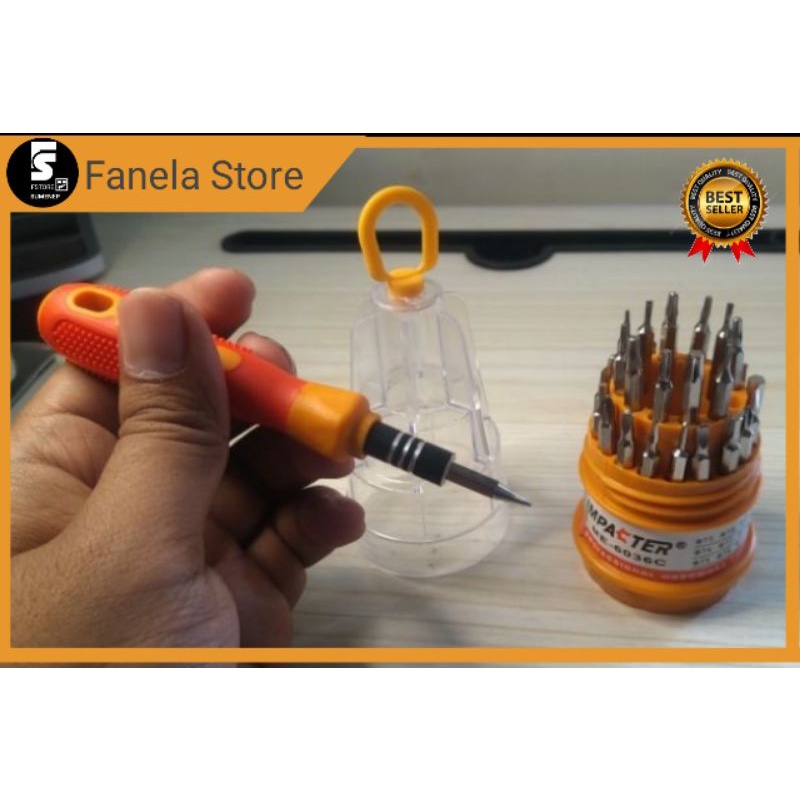 Jual PORTABLE SCREW DRIVER ALAT SERVICE OBENG SET MINI PORTABLE 31 IN 1 ...