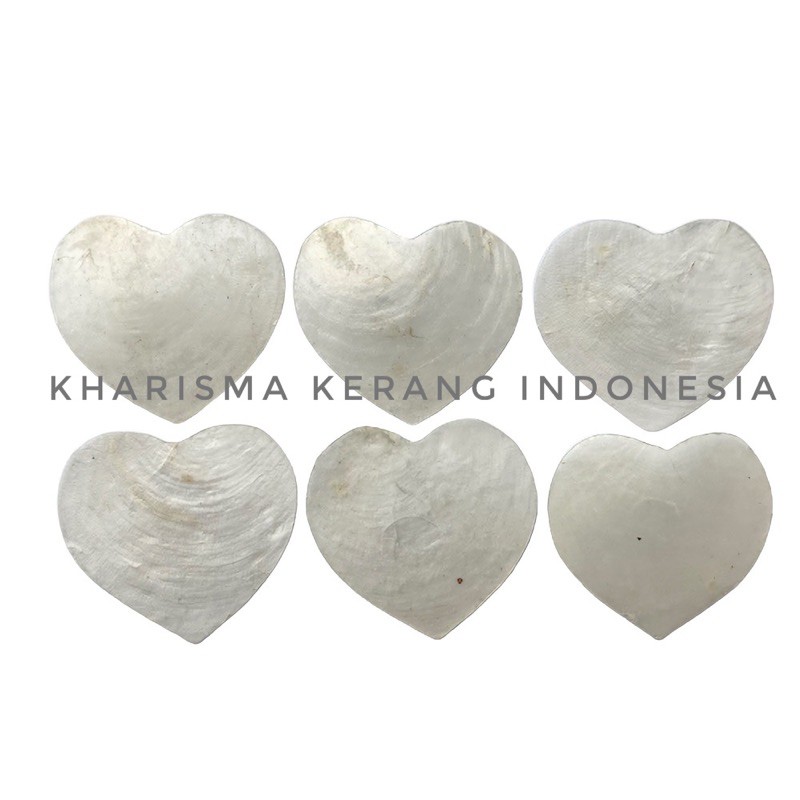 Jual CAPIZ SHELL LOVE SHAPE KERANG CAPIZ KERANG SIMPING KULIT KERANG ...