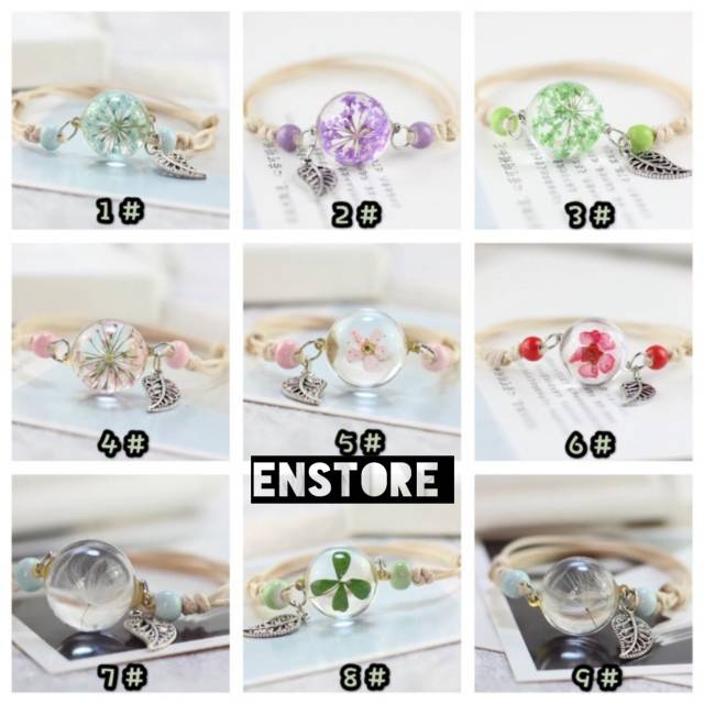 Jual ES116 Gelang Etnik Fashion Bunga Kering | Shopee Indonesia