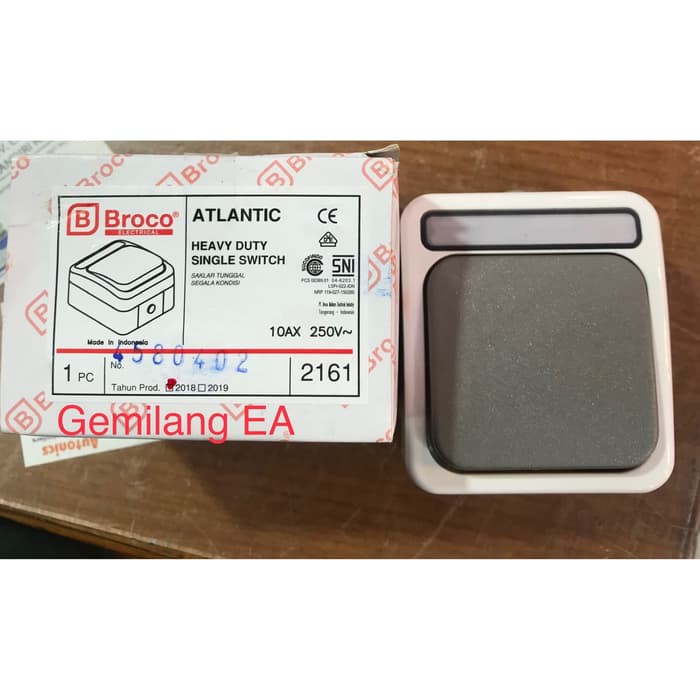 Jual SAKLAR ENGKEL BROCO OUTDOOR MINIMALIS heavy Duty Single Switch ...