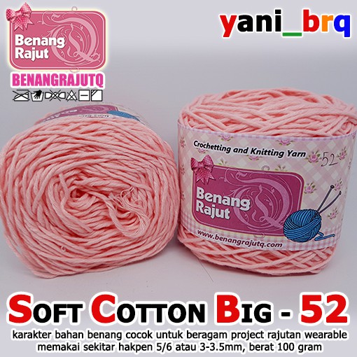 Jual SOFT KATUN BESAR SCB 52 SALEM PASTEL BENANG RAJUT yani_brq ...