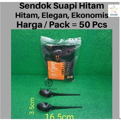 Jual Sendok Suapi Hitam / Sendok Plastik Hitam / Sendok Hitam / Sendok ...