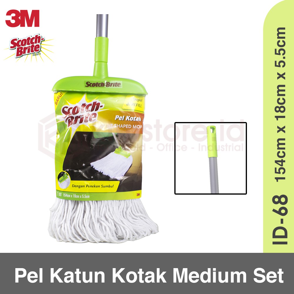 Jual Ktmstore Scotch Brite 3m ID 68 Pel Katun Kotak Medium Set | Shopee Indonesia