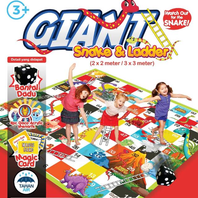 Jual GIANT SNAKE & LADDER / ULAR TANGGA JUMBO (uk 2x2M) | Shopee Indonesia