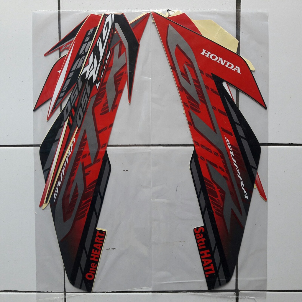 Jual stiker striping motor honda supra gtr racing 2019 | Shopee Indonesia