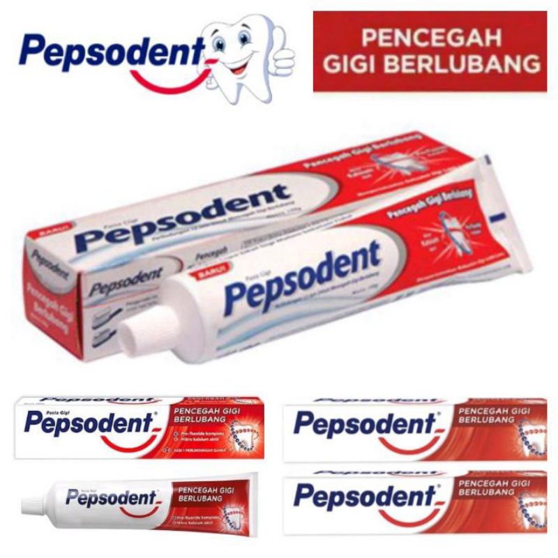 Jual Pepsodent Pasta Gigi / Odol Pencegah Gigi Berlubang / Anti Cavity ...