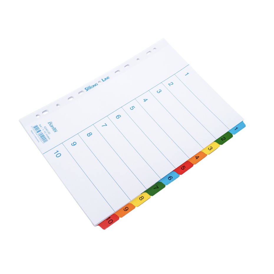 Jual DIVIDER BANTEX INDEX A4 PEMBATAS KERTAS ORDNER/BINDER 6223 6235 ...
