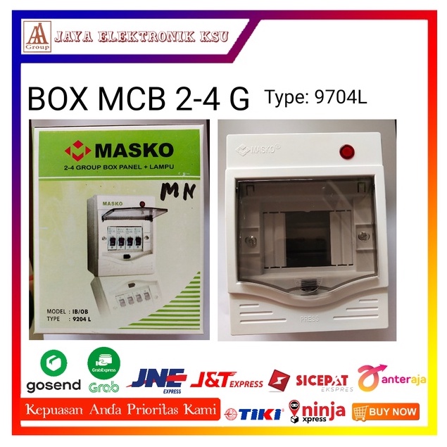 Jual Masko 9204L Box MCB 2-4 G 4 Group IB OB Inbow / Outbow ( TYPE ...