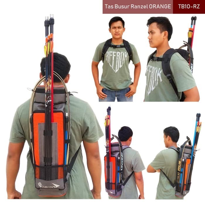 Jual TAS PANAHAN RANSEL ORANGE | STANDAR BOW ARCHERY BAG PANAHAN ...