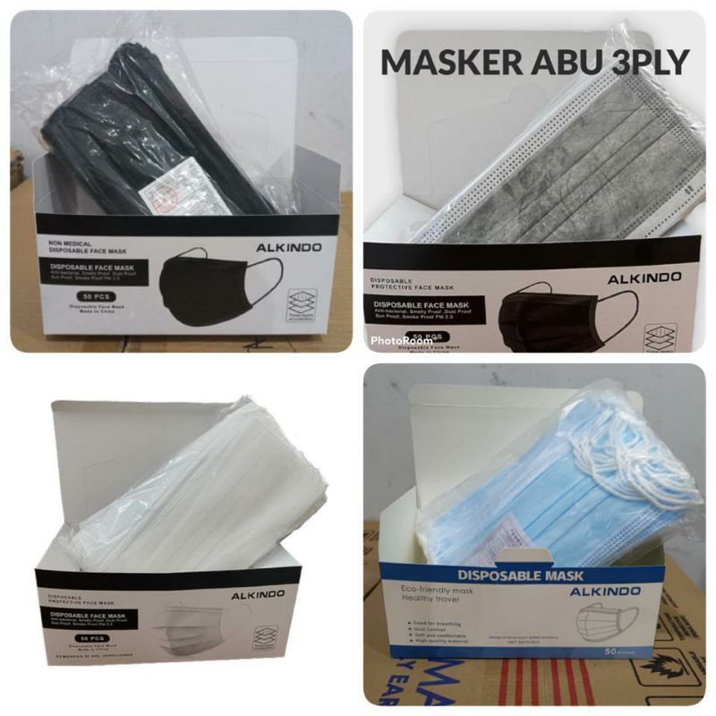 Jual Masker 3 Ply Isi 50 Pcs Masker Medis Earloop Shopee Indonesia