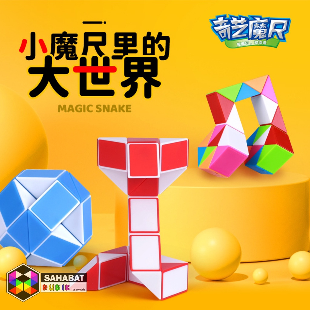 Jual Qiyi Rubik Snake 24 Mini / Magic Snake 24 Segments | Shopee Indonesia