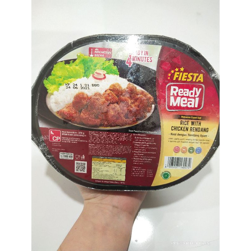 Jual Fiesta ready meal rice with chiken rendang | Shopee Indonesia