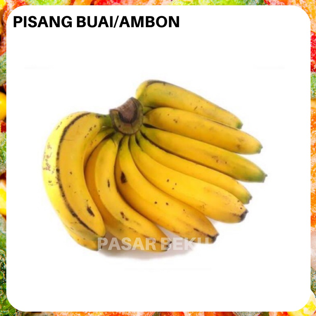 Jual Pisang Makan Ambon Buai Per Sisir Buah Segar Fresh Pasar Beku ...