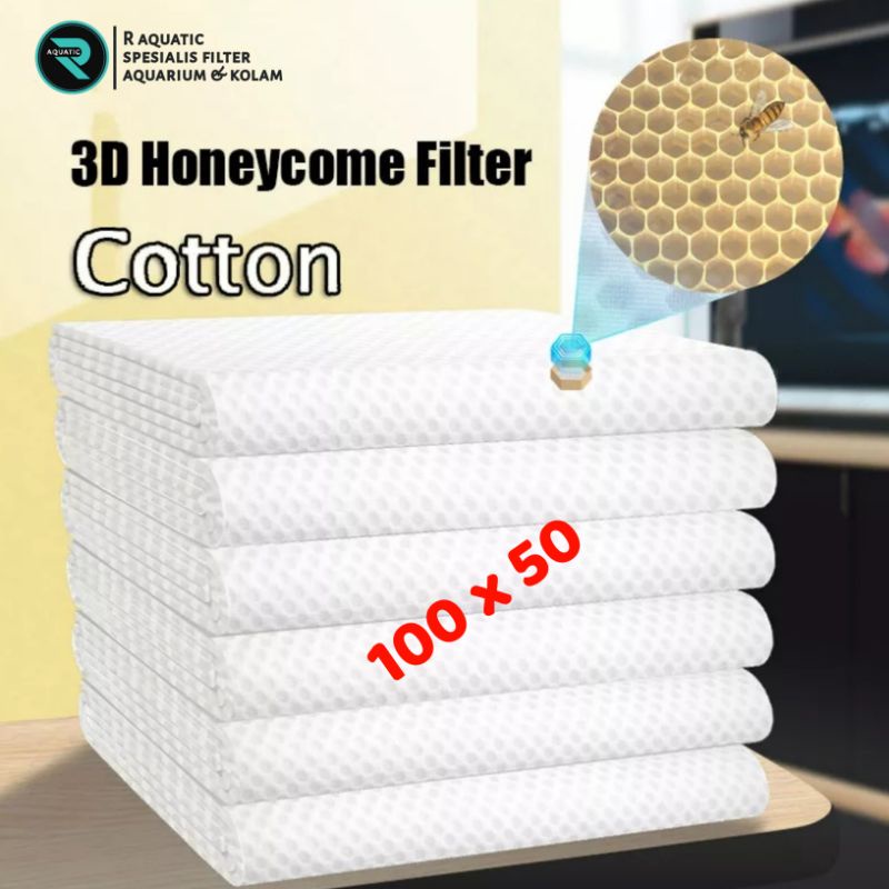 Jual 3D honeycomb filter aquarium by aerofin import 100x50 | Shopee ...