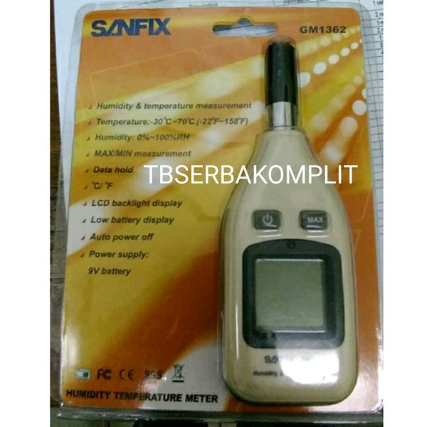 Jual SANFIX GM1362 Humidity And Temperature Meter Alat Ukur Tes ...