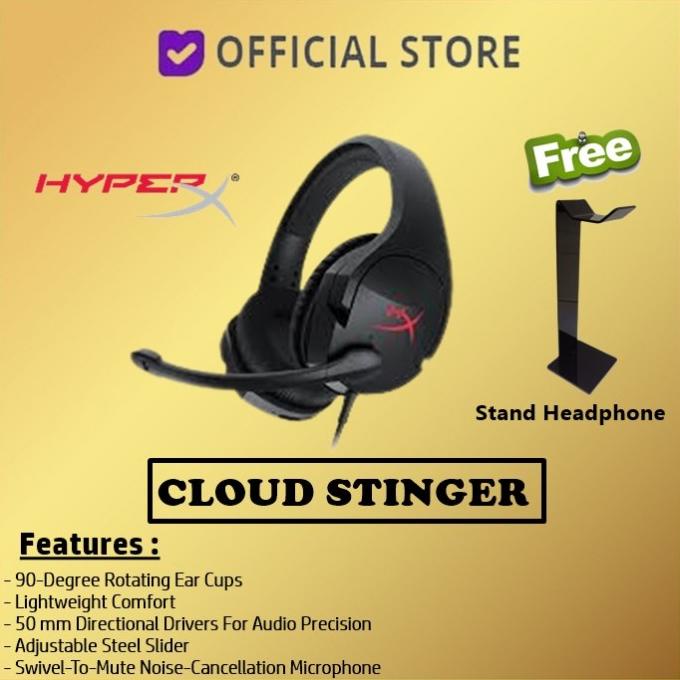 Jual HyperX Cloud Stinger Gaming Headset Headphone Hyper X Cloud termurah | Shopee Indonesia