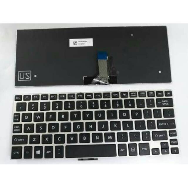 Jual Keyboard Toshiba NB10 NB10-A NB10T-A NB15-A NB15T-A Silver frame ...