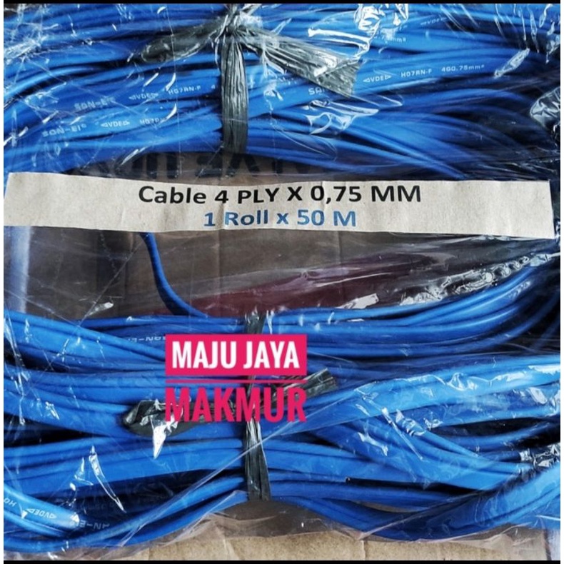 Jual kabel listrik pompa air submersible isi 4 x 0.75 - 30 meter ...