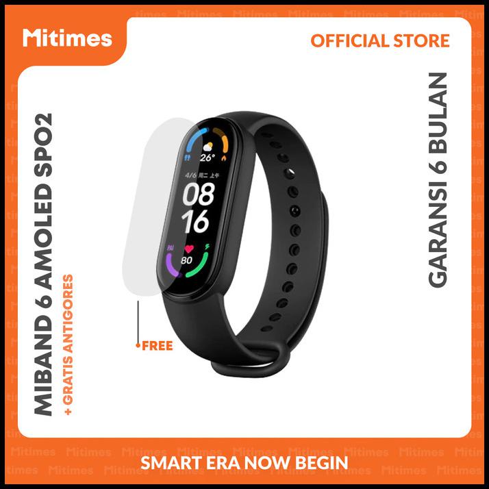 Jual Xiaomi Mi Band 6 Amoled Miband 6 Smartwatch Spo2 - Band 6 Global | Shopee Indonesia