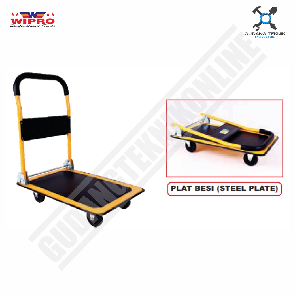Jual Hand Truck Lipat 300 KG WIPRO HTL-300 / Hand Trolley Steel Troli ...