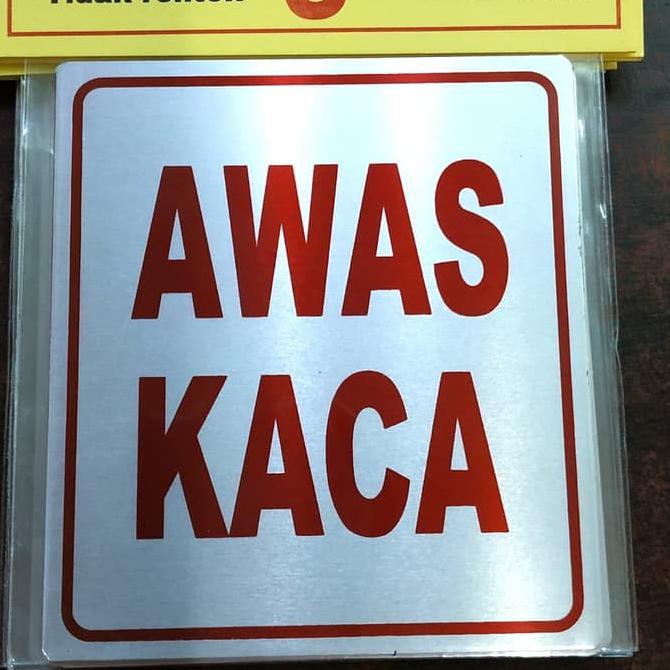 Jual STICKER AWAS KACA EXCLUSIVE | Shopee Indonesia