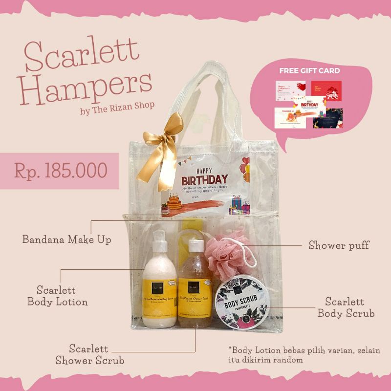 Jual Hampers Cantik untuk Berbagai Acara - Scarlett | Shopee Indonesia