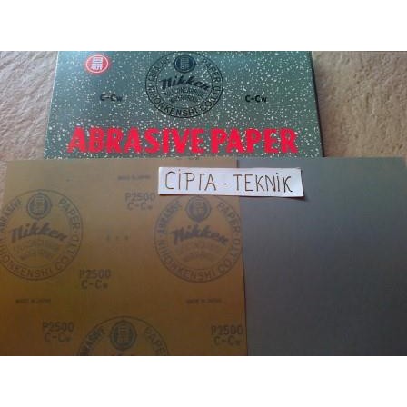 Jual Amplas Nikken Asli Grit 2500 Waterproof Abrasive Paper C2500CW ...