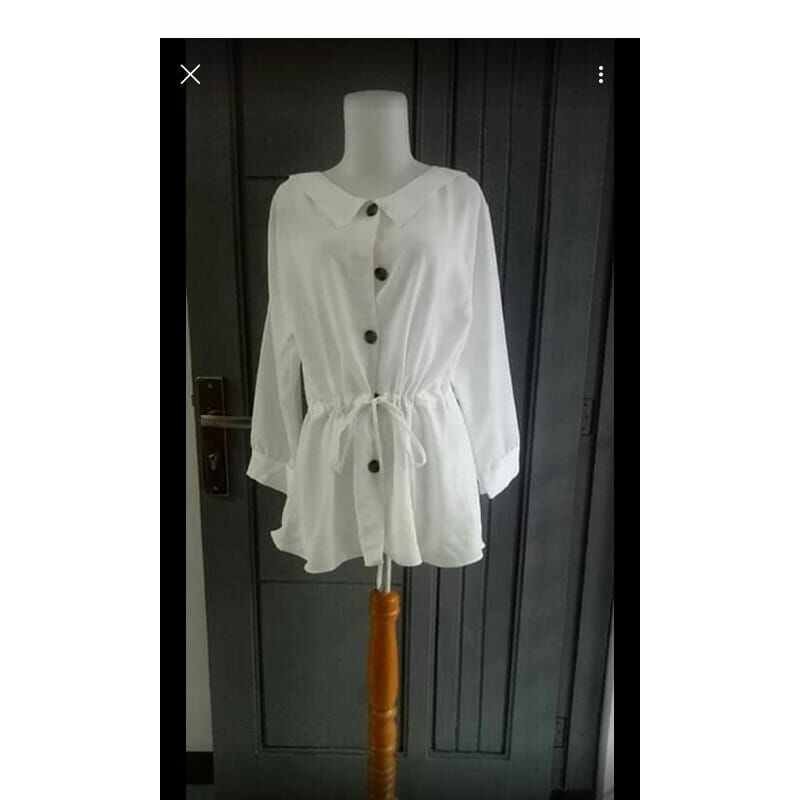 Jual blouse putih (new) | Shopee Indonesia