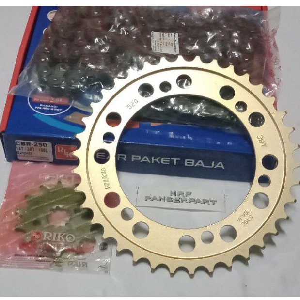Jual GEARSET RANTE CBR 250 BU THAILAND//GIR PAKET RANTAI HONDA CBR250 ...