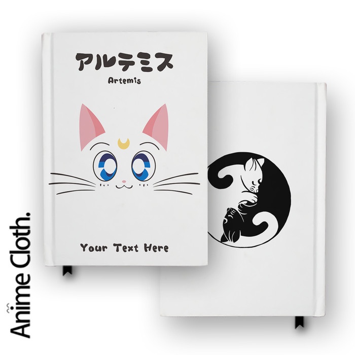 Jual Buku Catatan Notebook Sailormoon 6 Artemis Cat Custom Diary ...