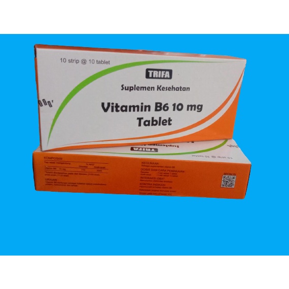 Jual TRIFA VITAMIN B6 10MG PER BOX | Shopee Indonesia