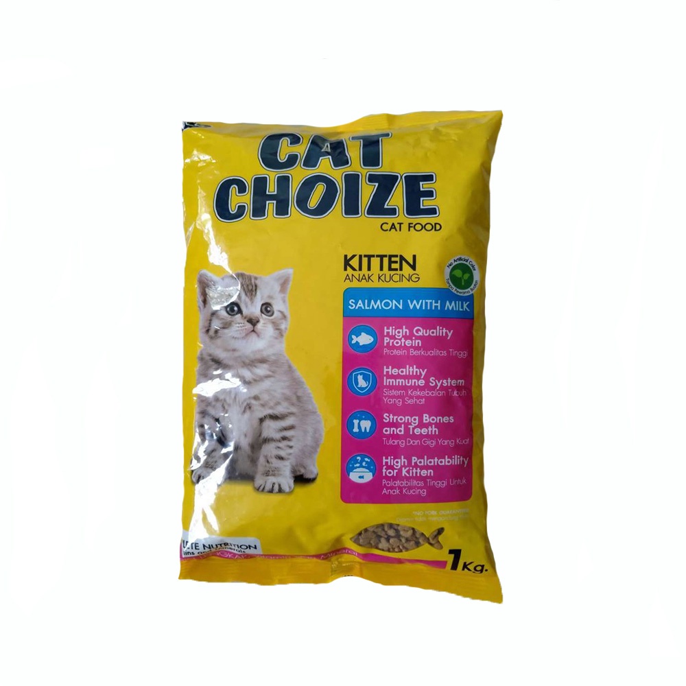 Jual Cat Choize Kitten 1 Kg Cat Dry Food Tuna atau Salmon With Milk ...