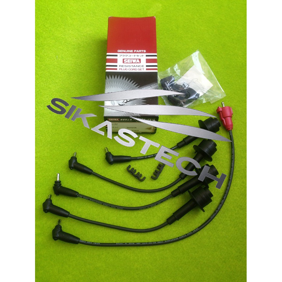 Jual COIL AND SPARK CORD WIRE RESISTIVE / KABEL BUSI SET TOYOTA 7K-E ...