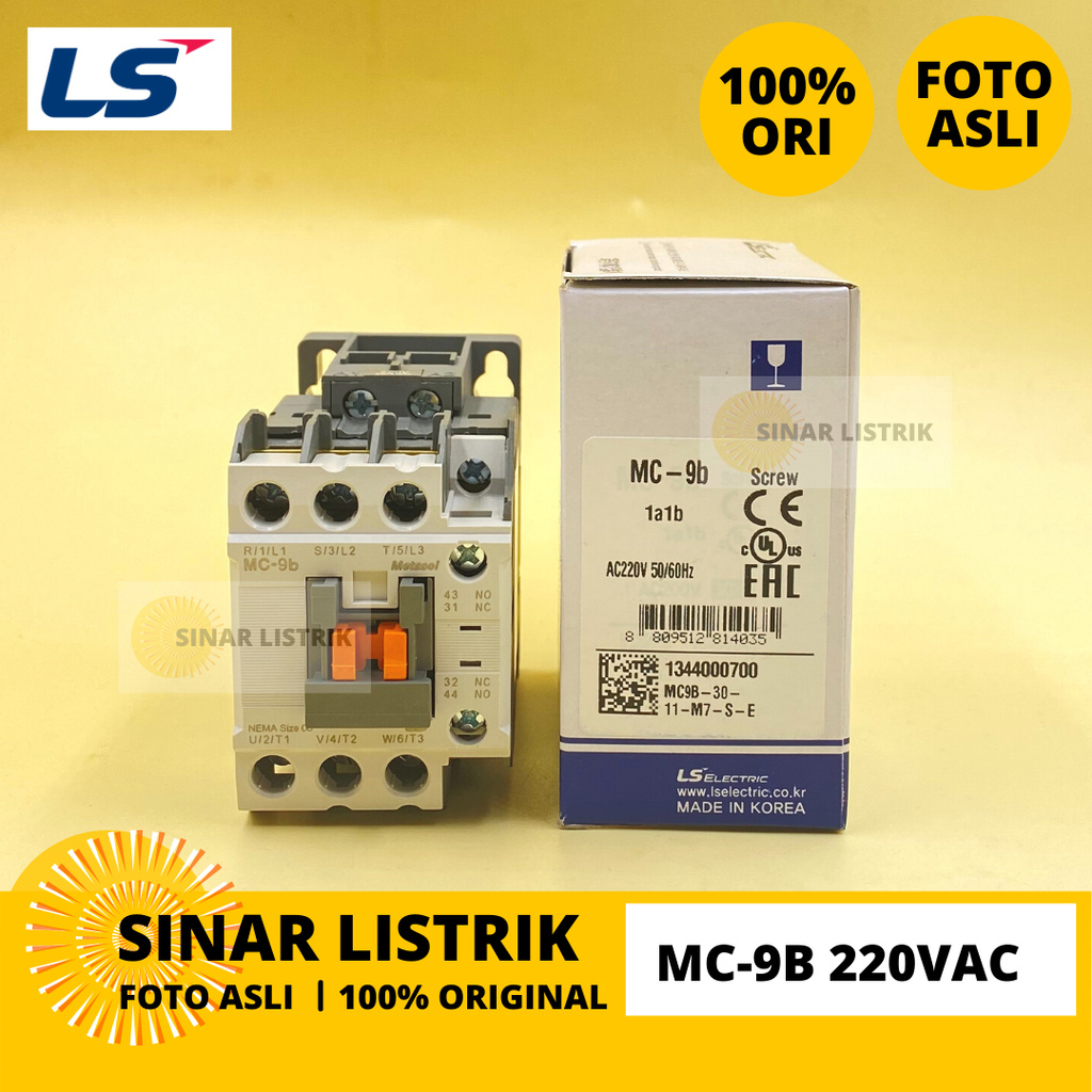 Jual LS KONTAKTOR CONTACTOR MC-9B-220V MC 9B 220V MC9B | Shopee Indonesia