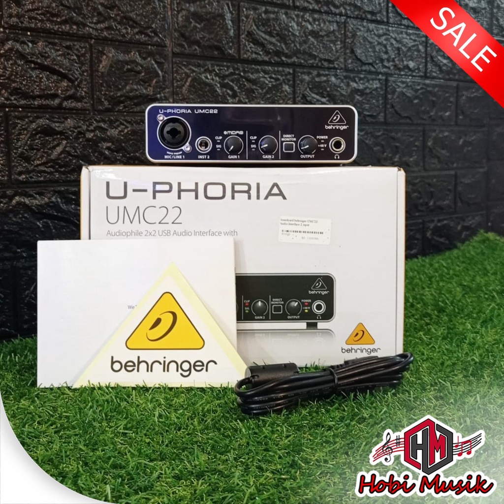Jual Soundcard Behringer UMC22 Audio Interface 2 Input Pro Studio ...