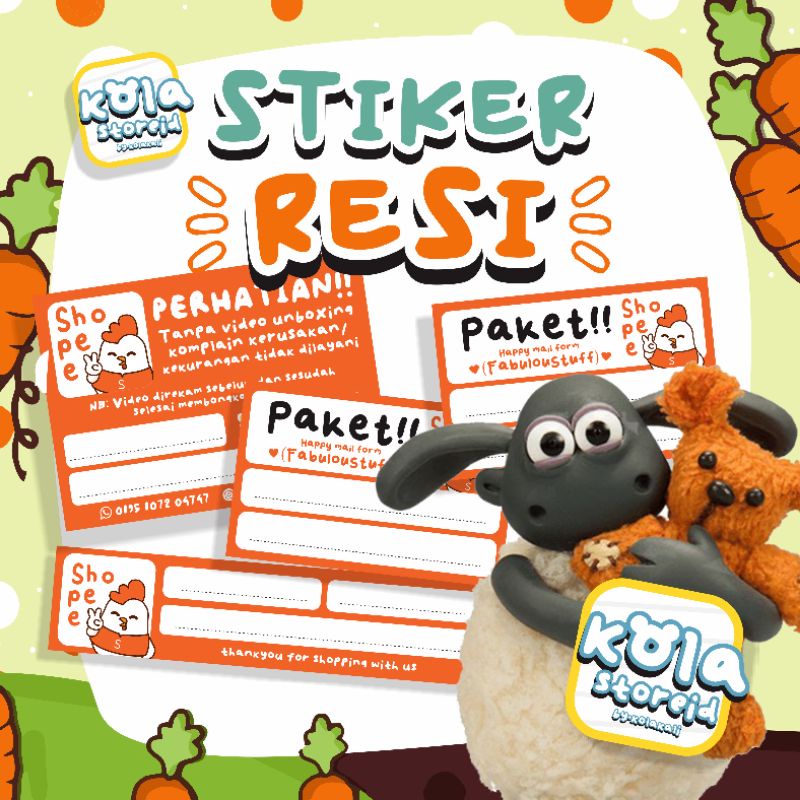 Jual STIKER RESI PENGIRIMAN SHOPEE • STIKER RESI OLSHOP • LABEL ...